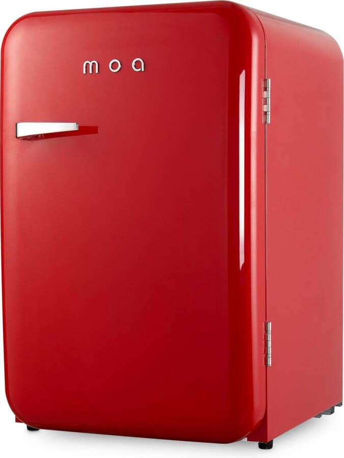 MOA Retro Koelkast Tafelmodel 115 Liter Hoogglans Rood RF130R - Witgoed.com